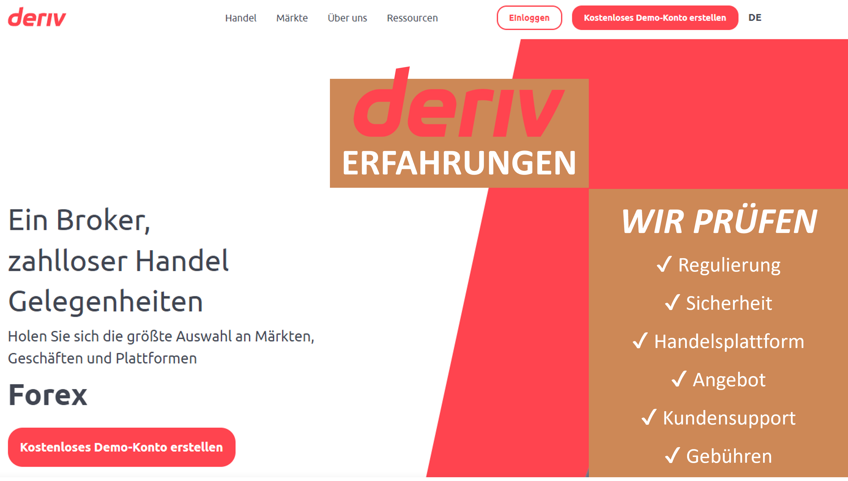Deriv Erfahrungen & Test 2025 | Das sagen andere Trader