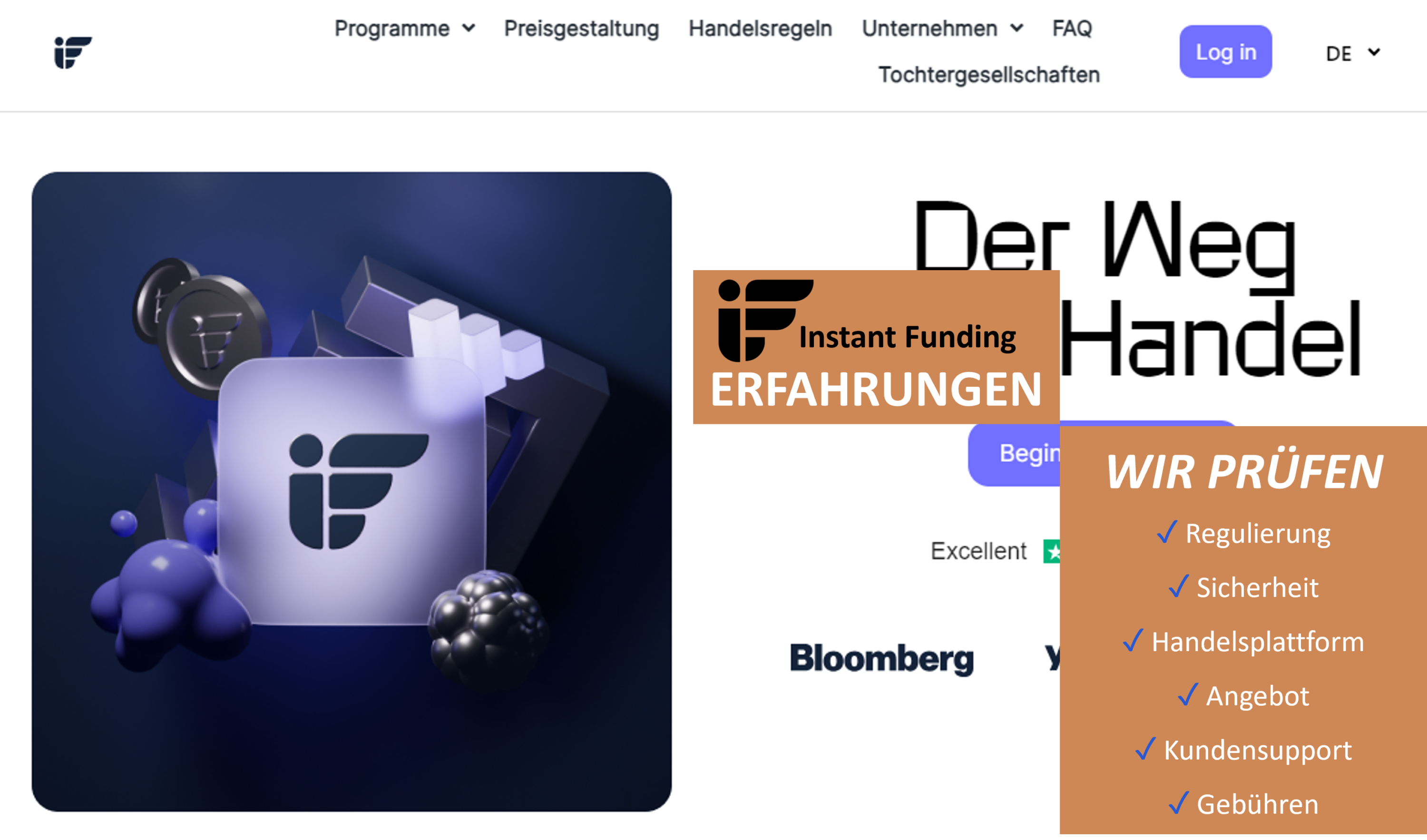 Instant Funding Erfahrungen | Wie gut ist die Prop Firma?