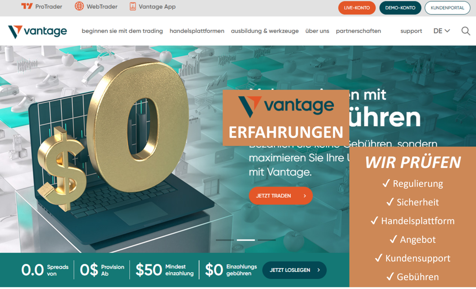 Vantage Broker Erfahrungen (6 Bewertungen): Testbericht
